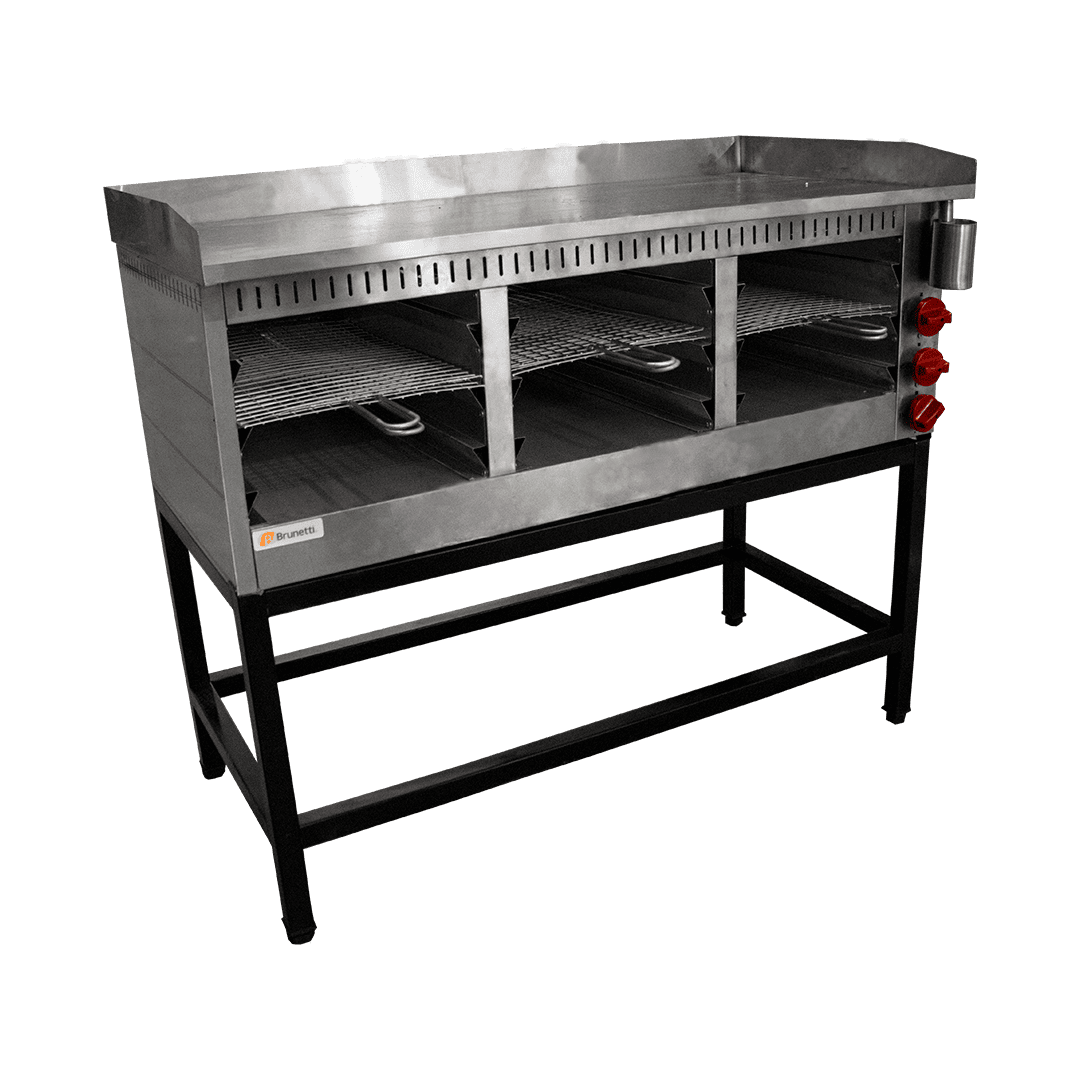 Brunetti Hermanos - Tostador a Gas Triple HDM TSTG-TPL1300